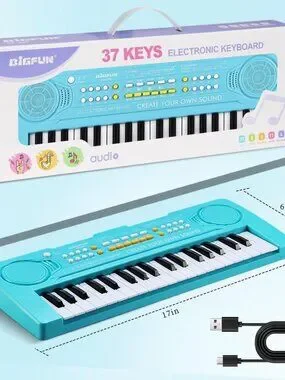 Toys | Keyboard Piano For Kids 37 Keys Toddler Piano Multifunction ...